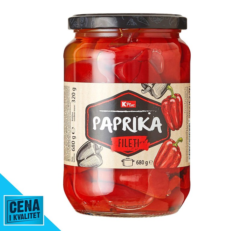 K plus paprika crvena filet 680g k plus