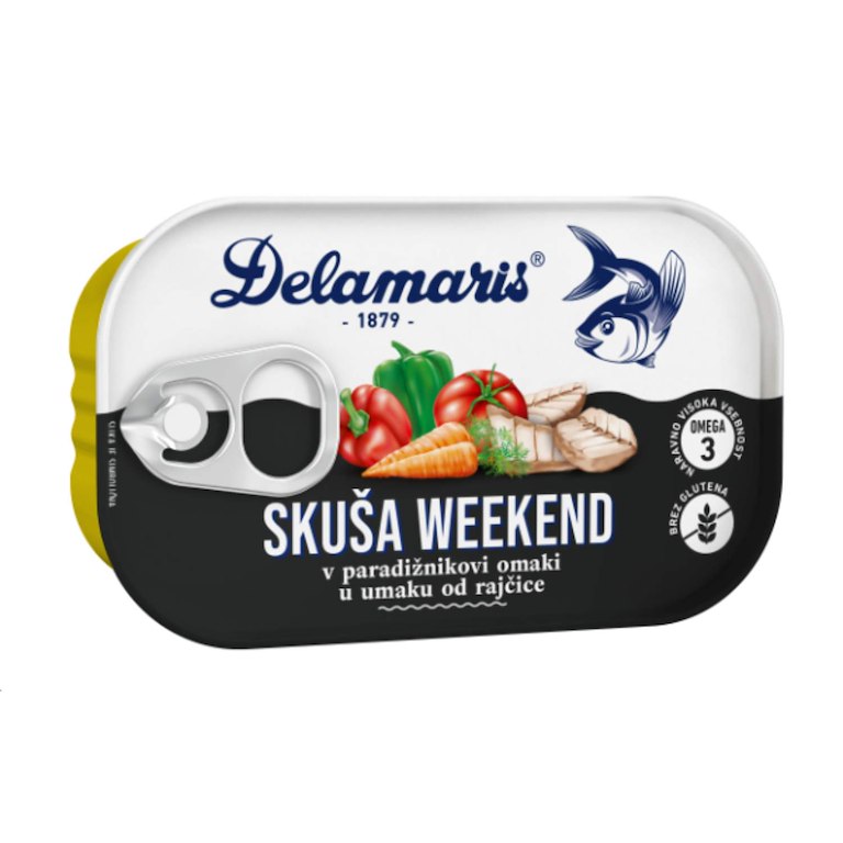 Delamaris Weekend -povrće sa skušom vikend 125g