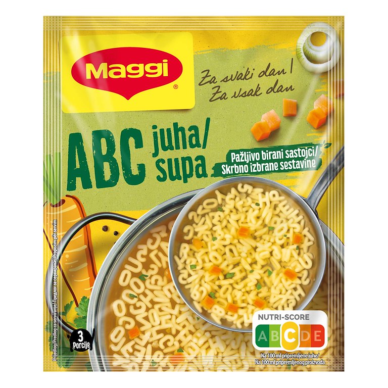 Maggi supa alphabet 44g maggi