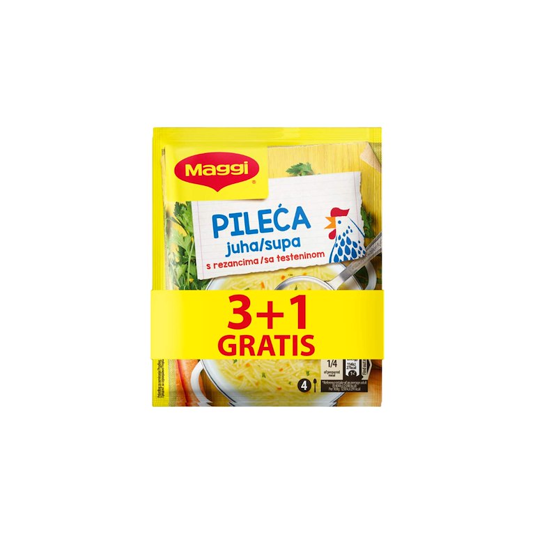 Maggi supa pileća 40g 3+1gratis maggi