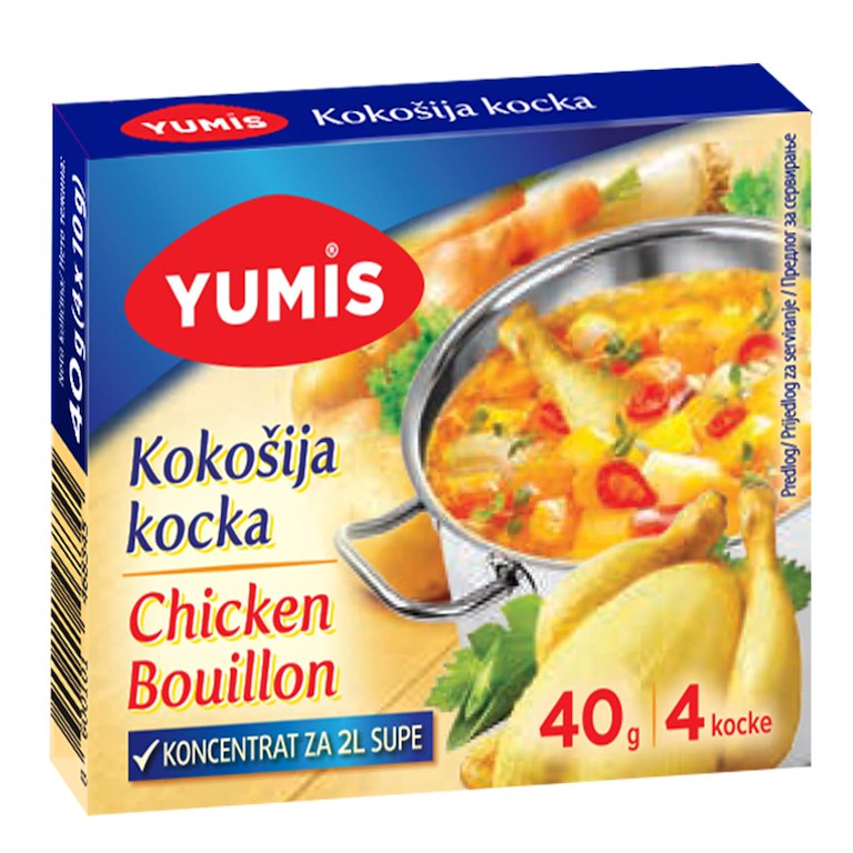 Yumis Kokošija supa u kocki 4x10 g Yumis