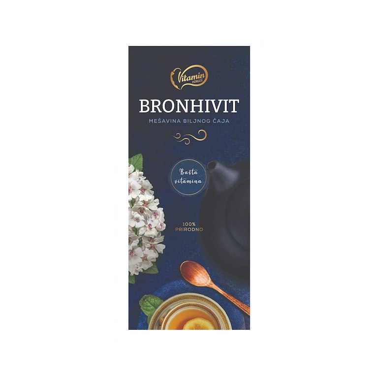 Bronhivit mešavina biljnog čaja u filter kesicama za ublažavanje kašlja