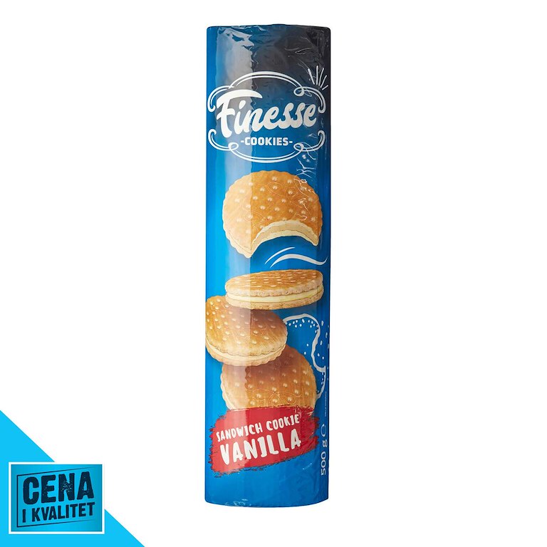 Finesse keks sendvič vanila 500g finesse