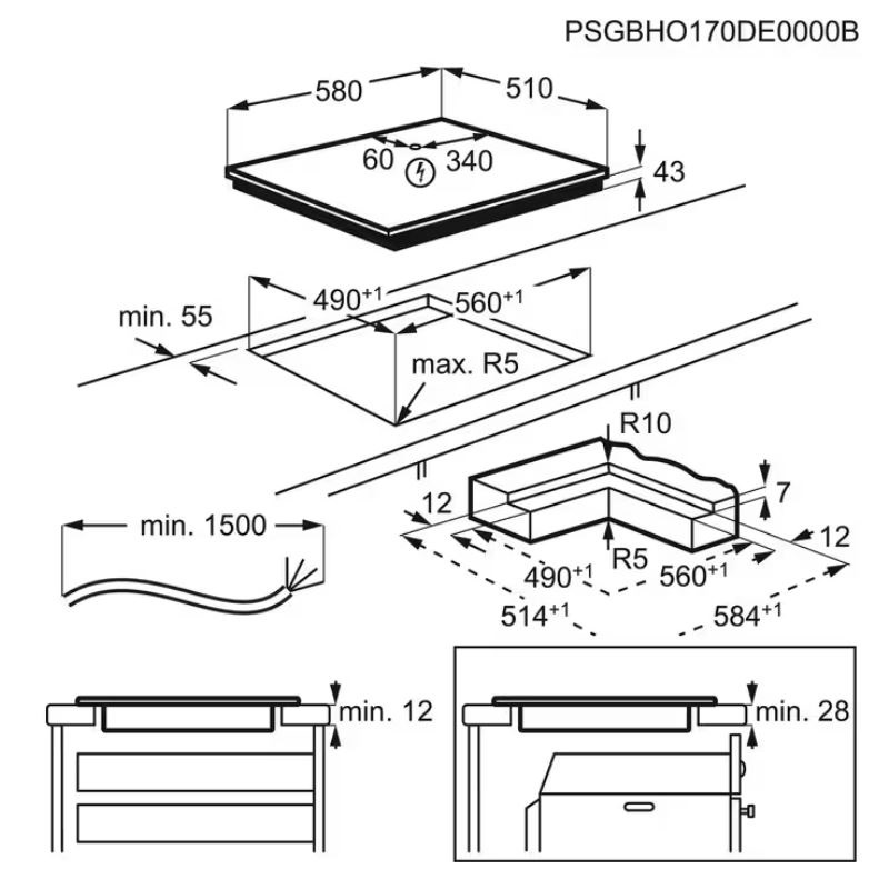 AEG ugradna ploča HK654070IB