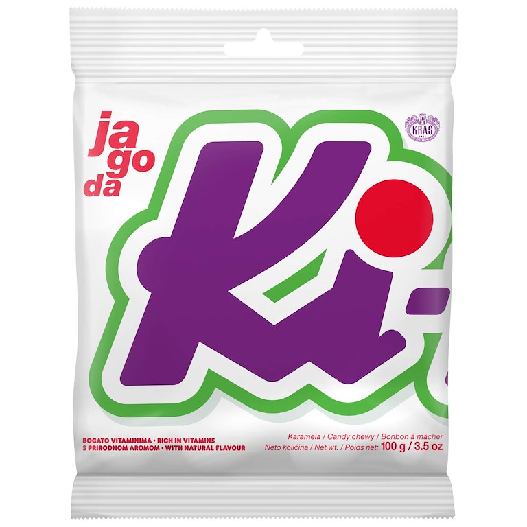 Kraš Ki-Ki bombone sa ukusom jagode 100g