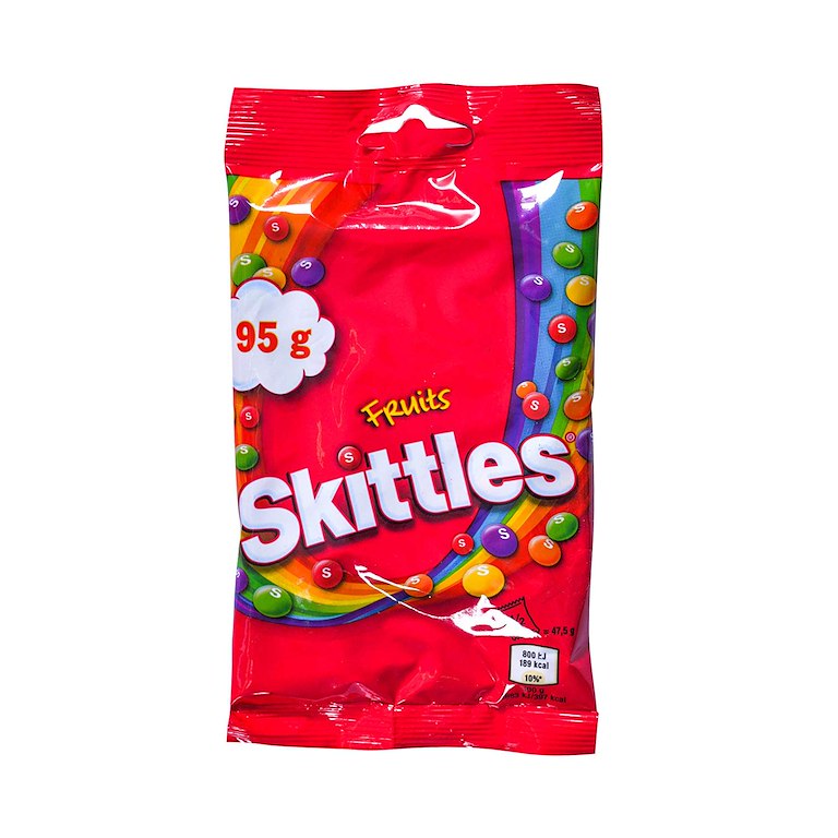 Skittles bombone fruit chewy candy 95g skittles