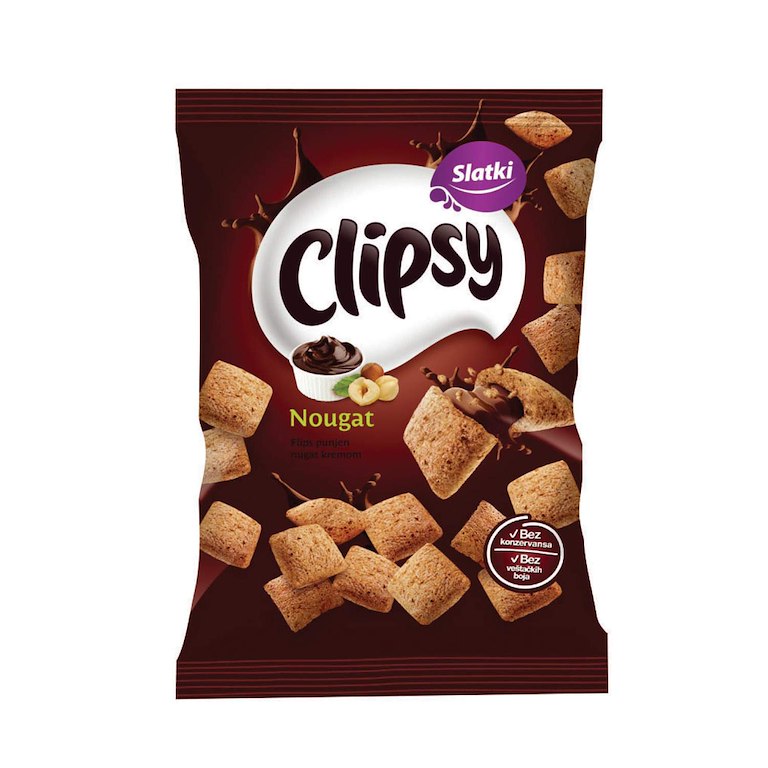 Clipsy nugat flips 80 g Marbo Product