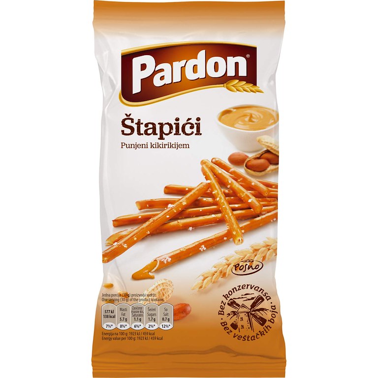 Pardon štapići kikiriki 40g pardon