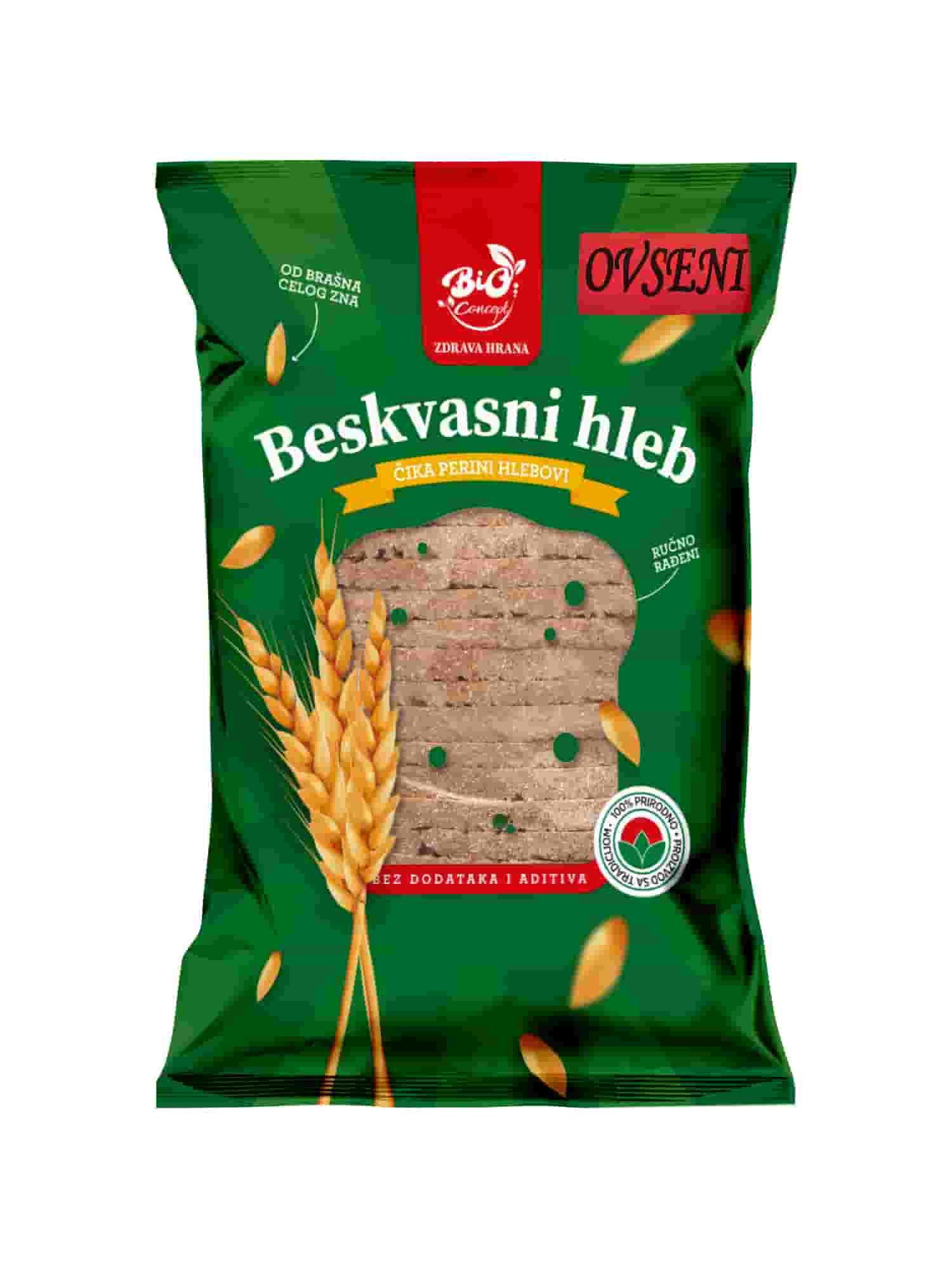 Ovseni beskvasni hleb 400g Bio Concept