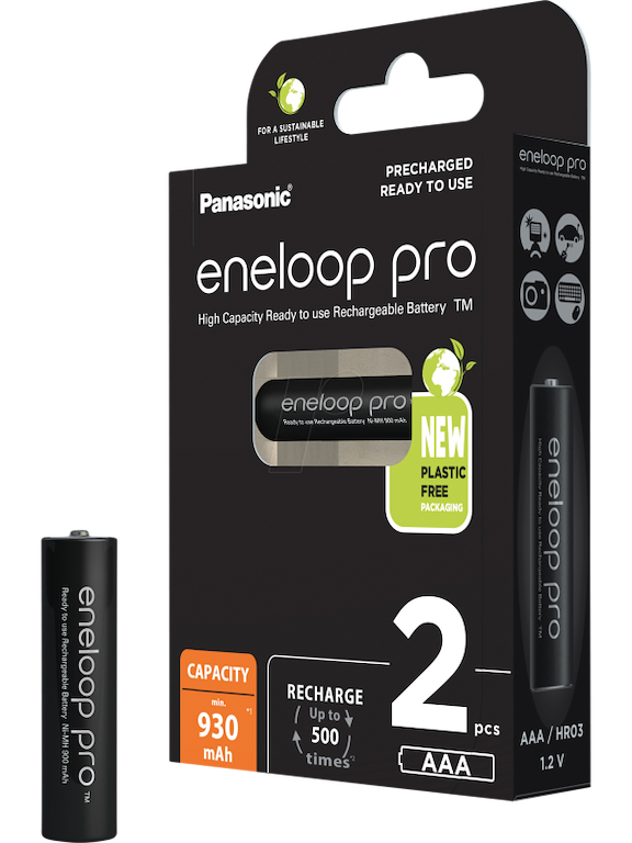 Panasonic bat. eneloop pro AAA/2B(BK-4HCDE/2BE)