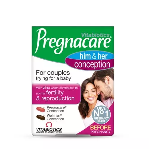 Vitabiotics Pregnacare Him&Her vitamini za parove 30+30 tableta