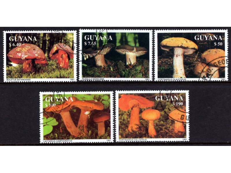 Guyana 1991. Komplet serija, Flora