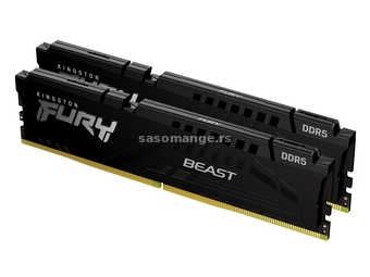 DIMM DDR5 64GB (2x32GB kit) 5200MT/s KF552C40BBAK2-64 Fury Beast RGB black