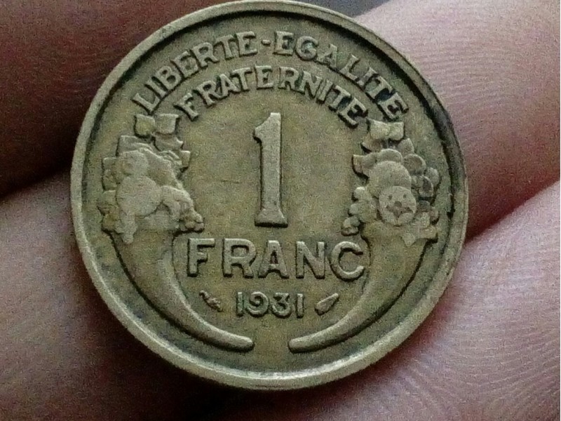 Francuska, 1 franak 1931