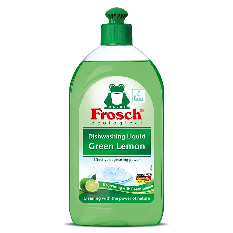 Frosch teč sud dishwashing green lemon 500ml frosch