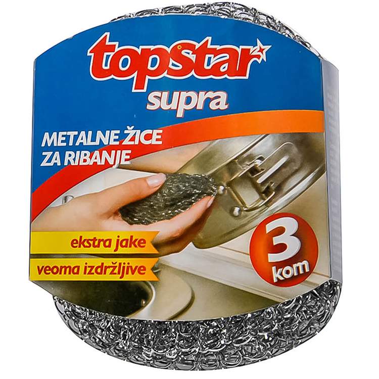 Top Star Supra metalna žica za ribanje, 3 kom.