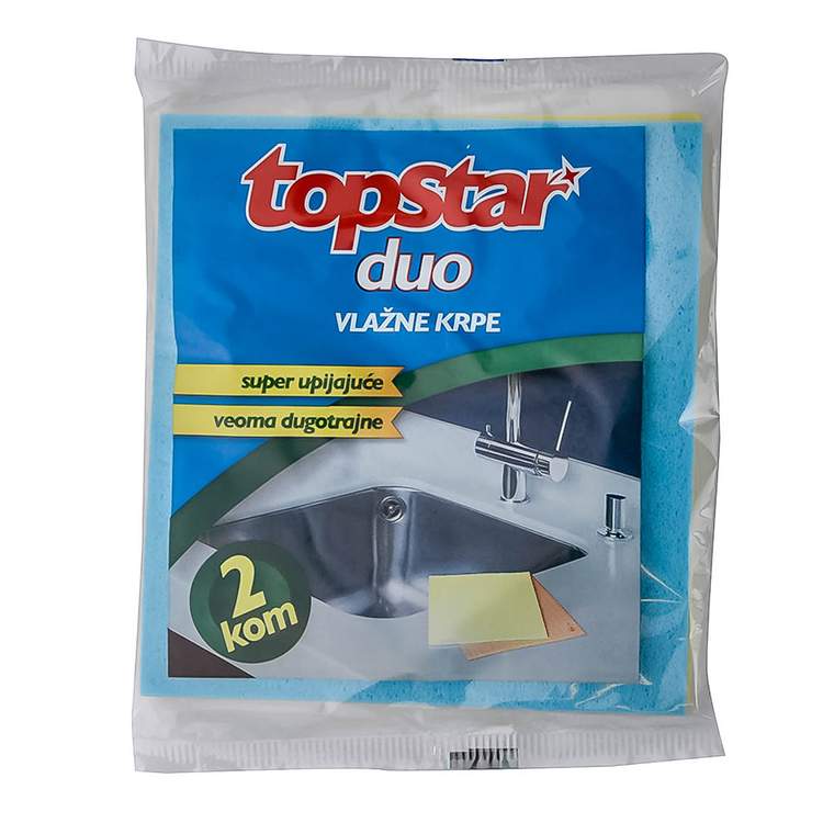 Top Star Duo vlažne krpe, 2 kom.