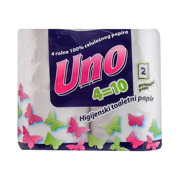 Pako Uno higijenski dvoslojni toaletni papir 4 komada