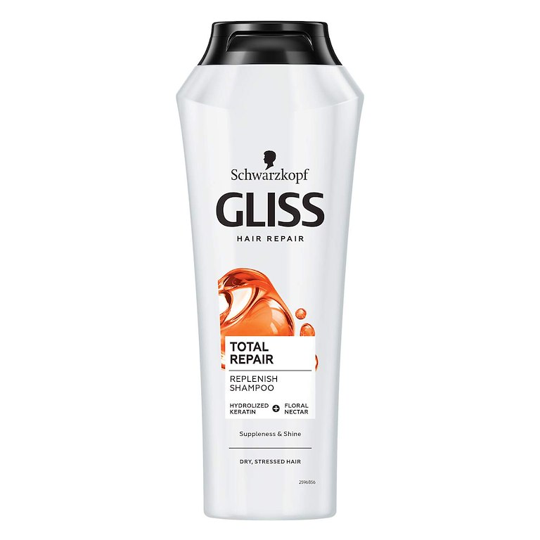 Gliss total repair šampon za suvu i oštećenu kosu 250ml