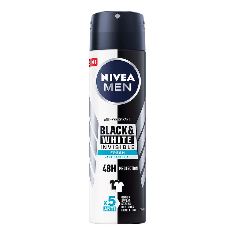 Nivea deo spr m black&whi fresh 150ml nivea