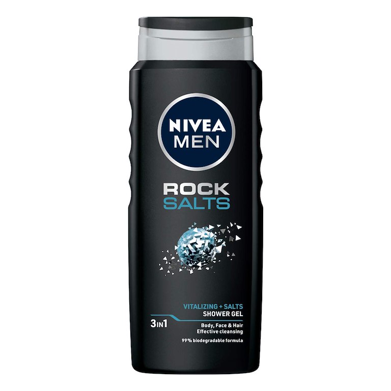 Nivea gel tuš muš rock salts 500ml nivea