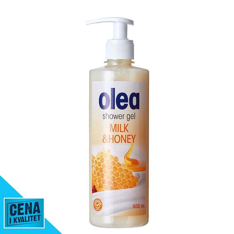 Olea gel tuš med&mleko pum 500ml olea