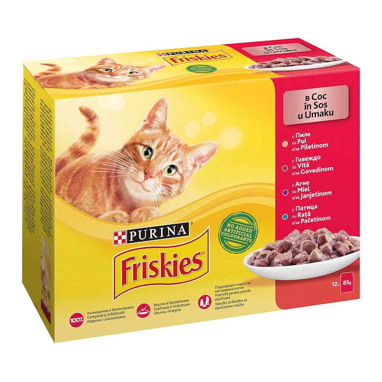 Friskies preliv za mačke mp govedina 12x85g friskies