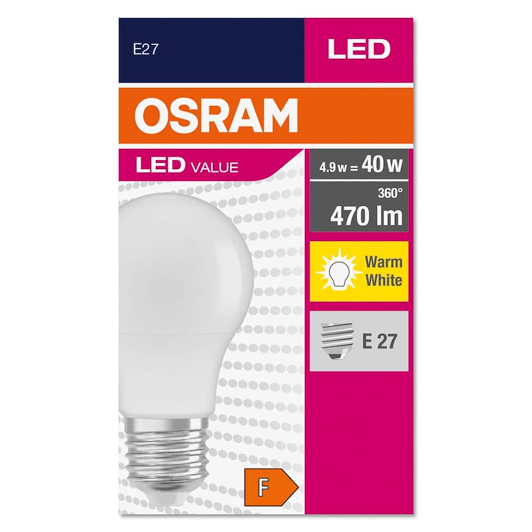 Osram sijalica led e27 40w toplo bela osram