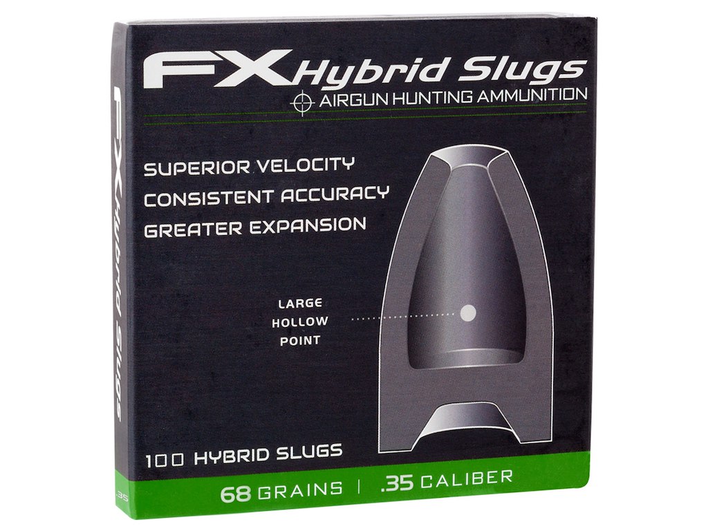 FX Hybrid Airgun Slugs, 9 mm, HP 68 grain (.357)