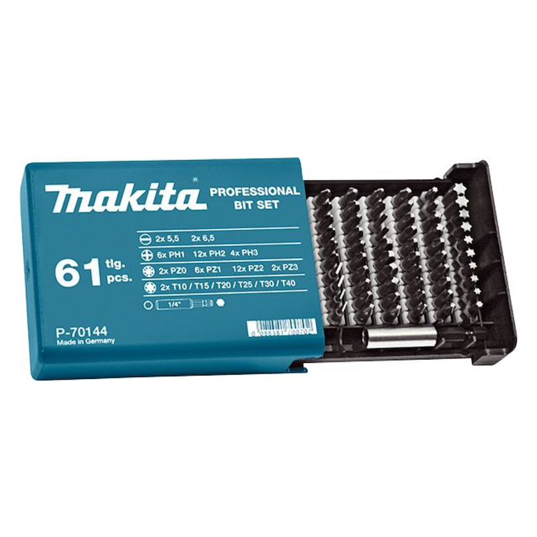 Makita Set bitova za vijke 61 kom., P-70144