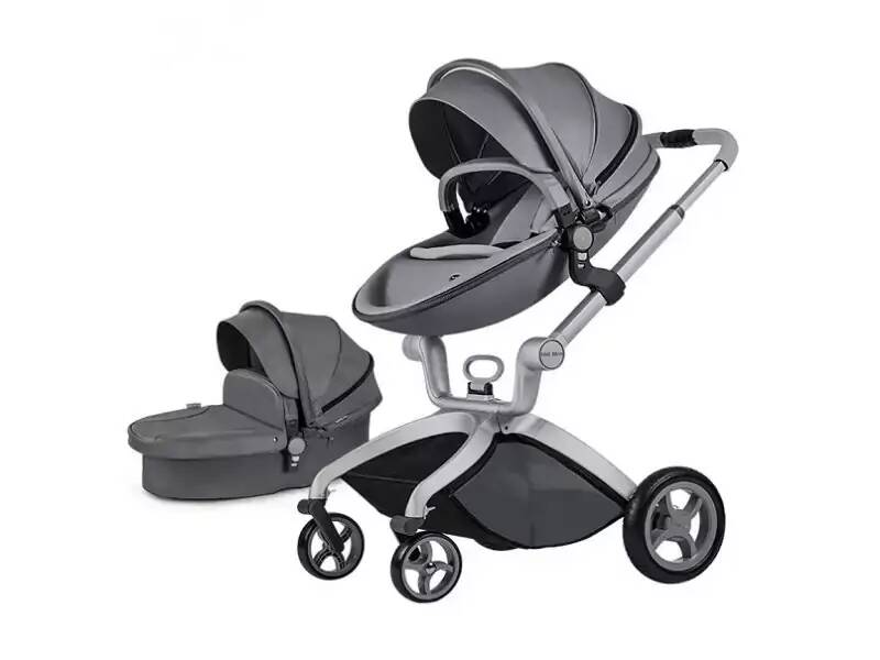 HOT MOM KOLICA DARK GREY 2U1 (SPORTSKO SEDISTE+KORPA)