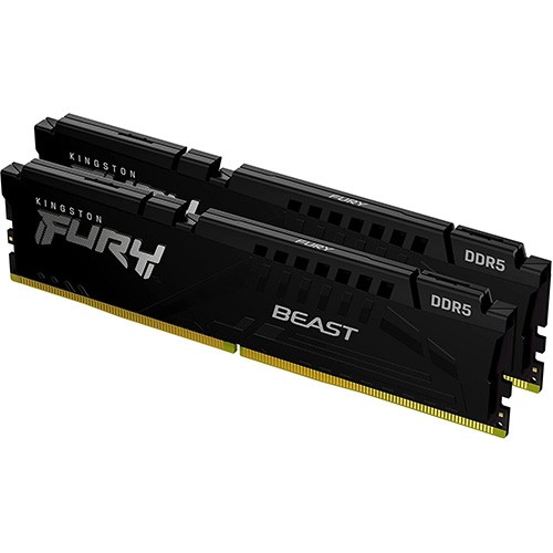 Kingston 16GB (2x8GB) DDR5 6000MT/s CL40 FURY Beast memorija | KF560C40BBK2-16