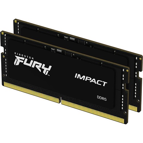 Kingston 32GB (2x16GB) DDR5 4800MT/s CL38 FURY Impact SODIMM memorija | KF548S38IBK2-32