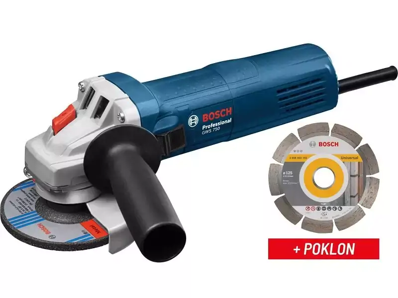 BOSCH GWS 750-125 + DIJ.DISK BRUSILICA