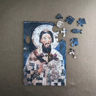 Jarilo Drvene puzzle 70 delova - Srpska kulturna baština - Sveti Sava