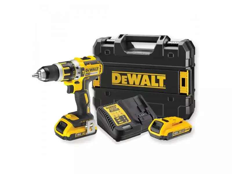 DEWALT AKUMULATORSKA VIBRACIONA BUŠILICA – ODVRTAČ DCD795D2; 2×2,0AH