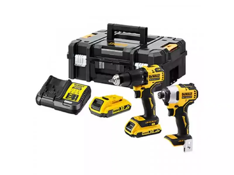 DEWALT AKUMULATORSKI SET DCK2062D2T (DCD709 + DCF809 + 2 X BATERIJA 18V/2AH + PUNJAČ + KOFER)