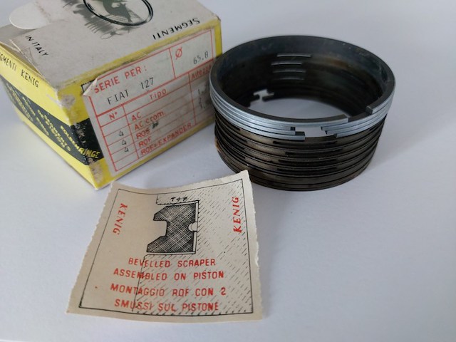 Karike, 65.8 mm STD za Yugo-45, Fiat 127 (1,75-2-4)