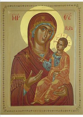 Bogorodica sa Hristom, ikona, 26x20 cm