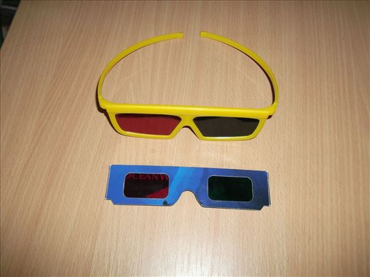 3D naočari za gledanje filmova - 2 kom.
