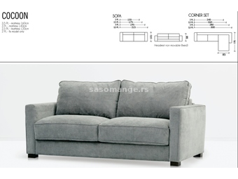 COCOON sofa/ ugaona garnitura -20% za gotovinu