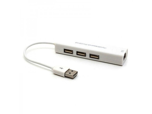 USB Ethernet Adapter 3 USB Hub to Ethernet RJ45 LAN