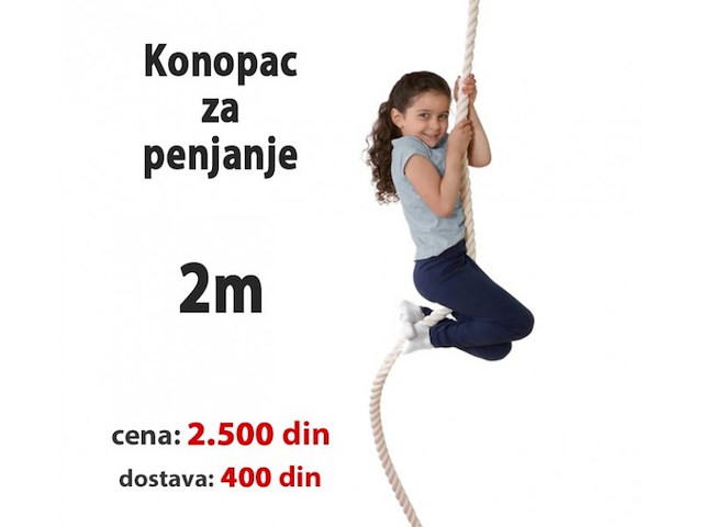 Konopac za penjanje / Konopci-užad za penjanje - 2m