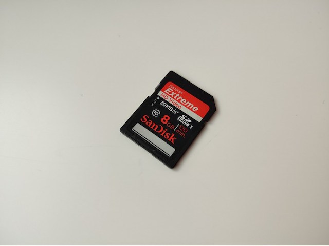 SanDisk Extreme HD video memorisjka - 8GB