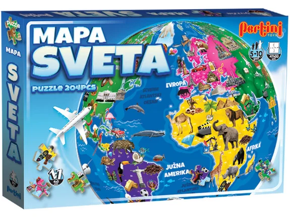 Pertini Puzzle Mapa sveta