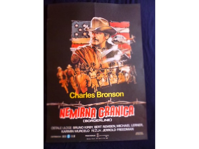 Filmski poster NEMIRNA GRANICA Charles Bronson