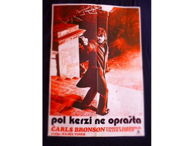 Filmski poster SMRTONOSNA ŽELJA 1 Charles Bronson