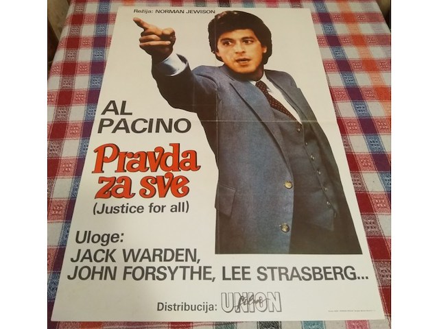 plakat PRAVDA ZA SVE (Al Pacino)