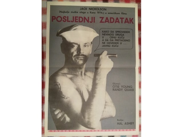 plakat POSLEDNJI ZADATAK (Jack Nicholson)