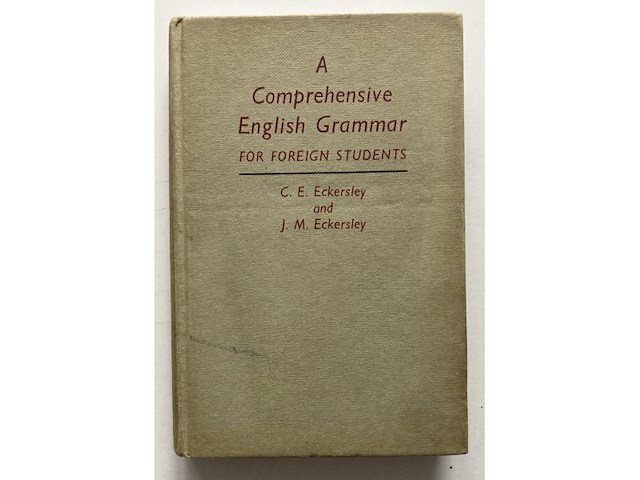 A comprehensive English Grammar for Foreign Students